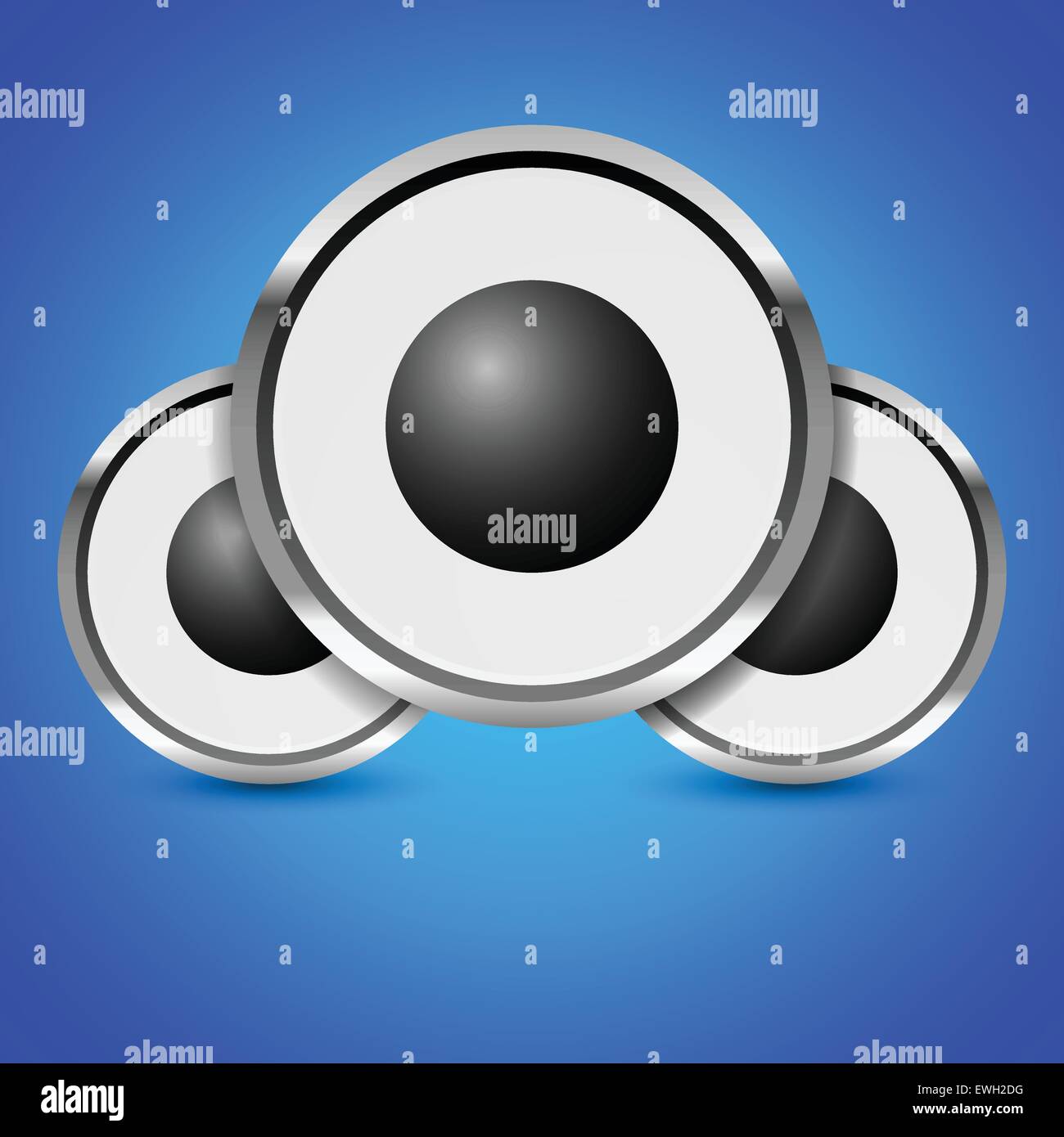 Loudspeaker, speaker, music or audio vector image Stock Vector Image ...