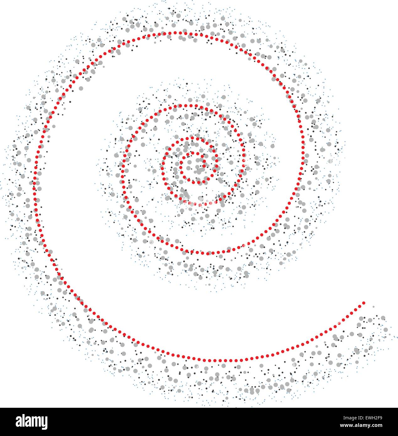 Spiral made of dots Stock Vector Image & Art - Alamy