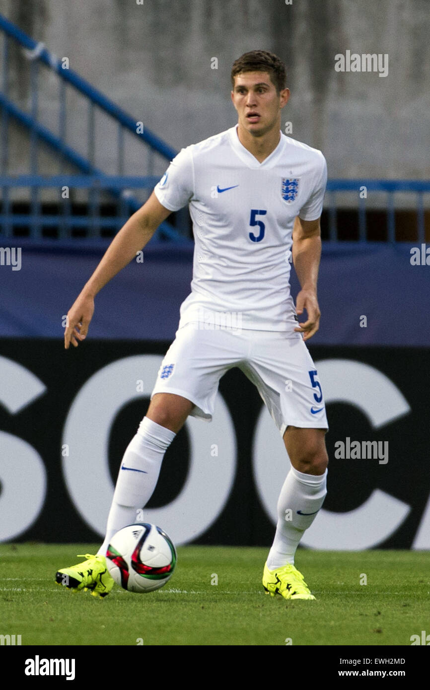 Olomouc, Czech Republic. 24th June, 2015. John Stones (ENG) Football ...
