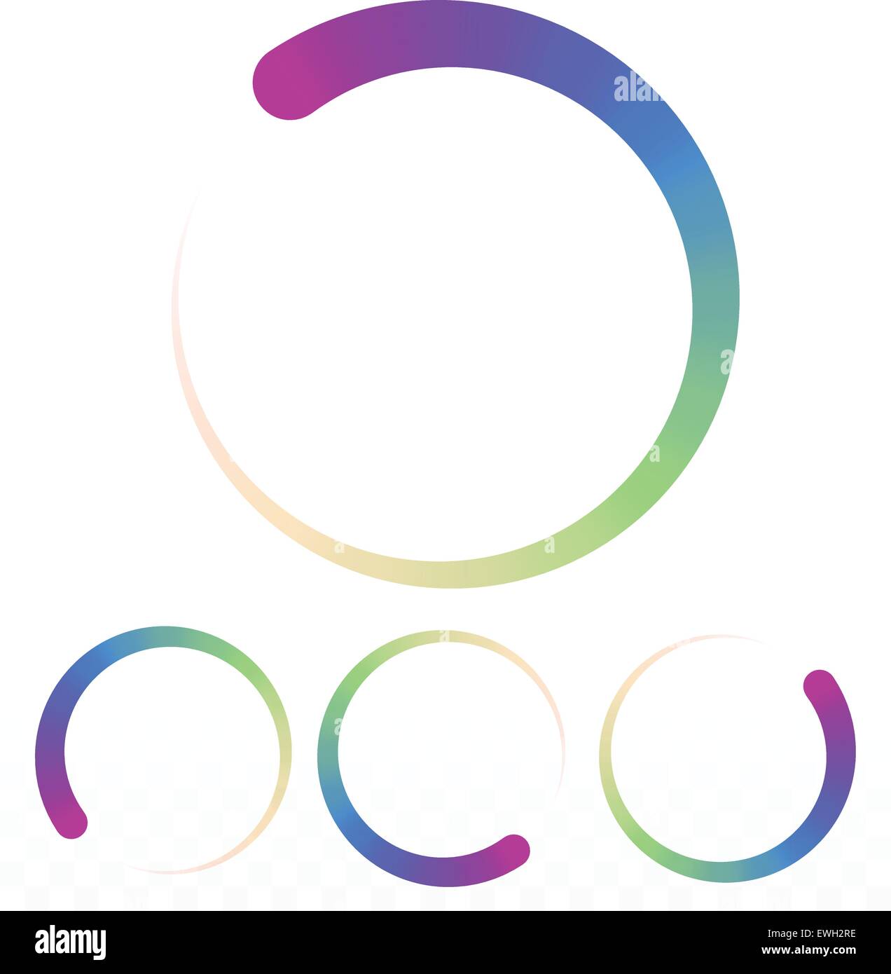 Preloader, circular shape. Segmented circle Stock Vector Image & Art - Alamy