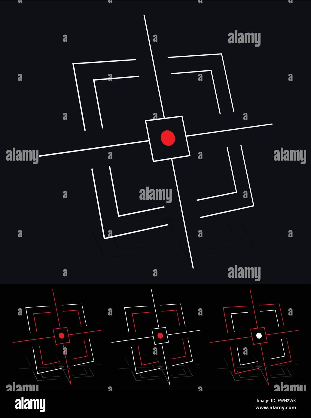 Crosshair, aim, target, targeting, viewfinder vector Stock Vector Image ...