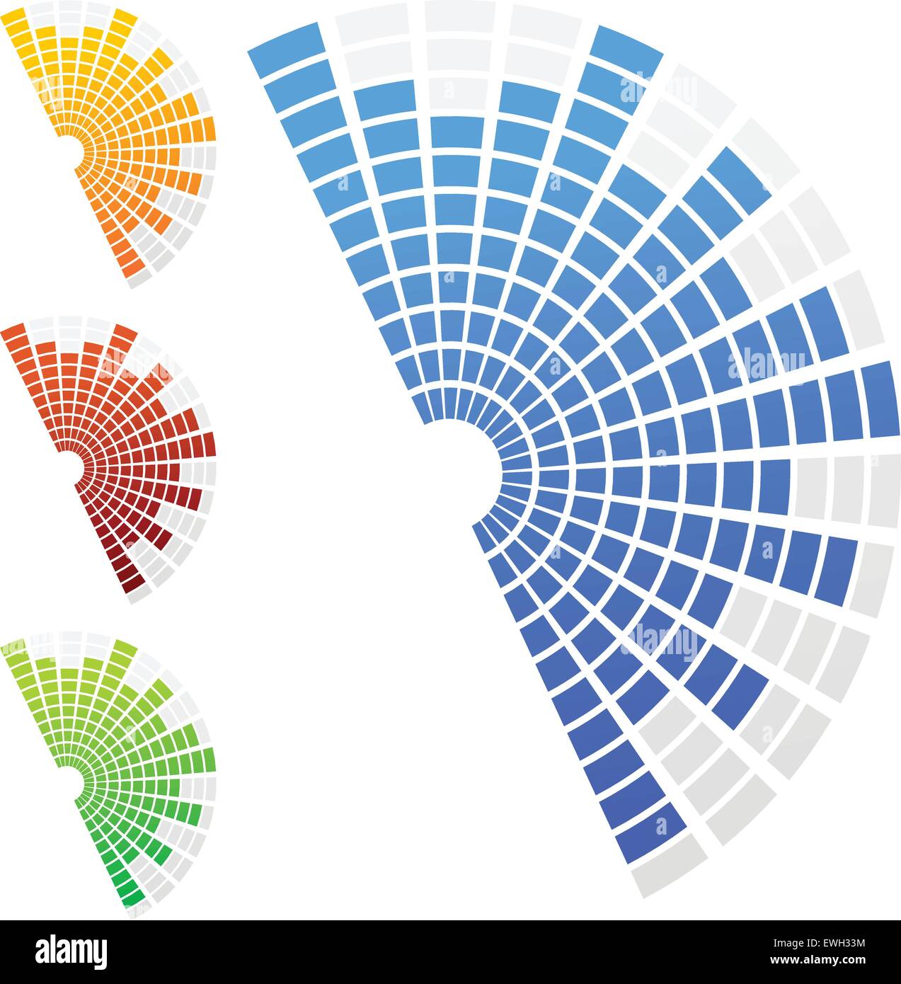 Semi circle equalizers Stock Vector Image & Art - Alamy