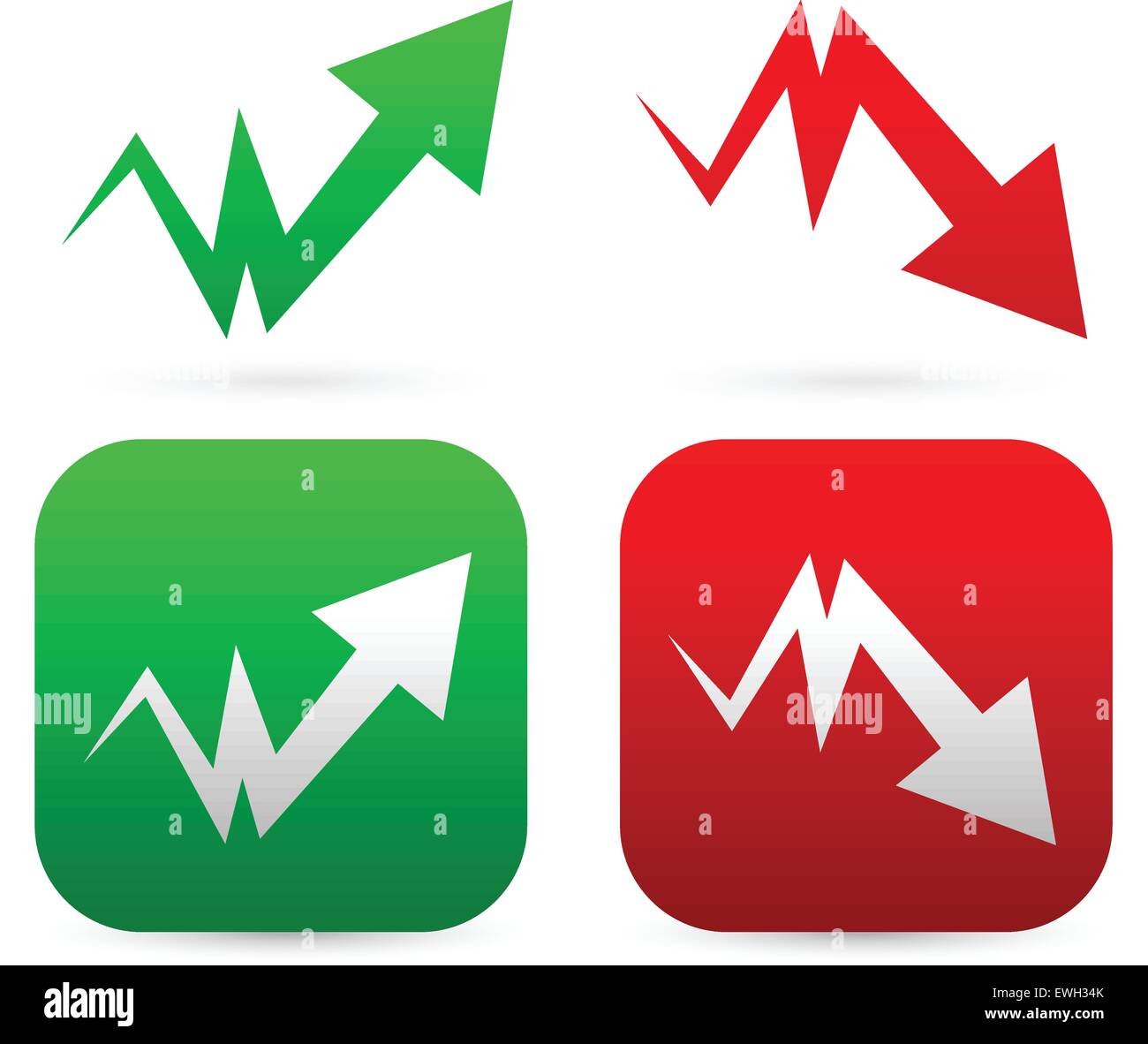 Upward, downward arrows Stock Vector Image & Art - Alamy
