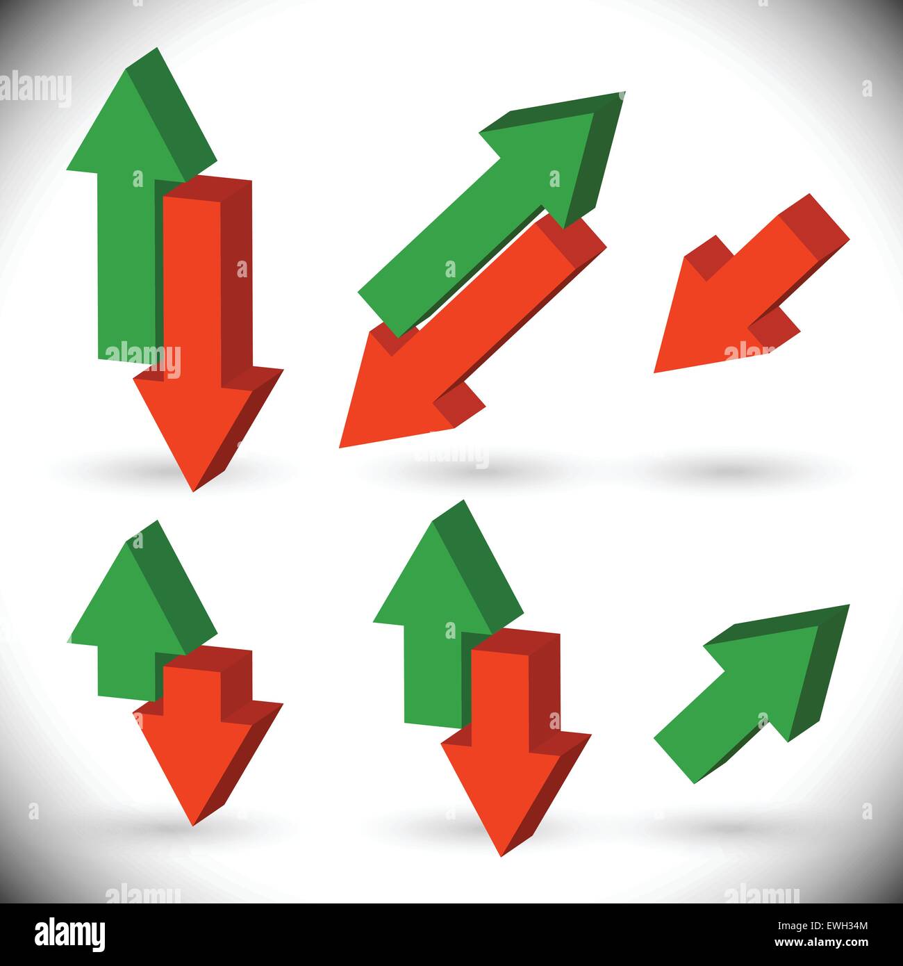 Upward, downward arrows Stock Vector Image & Art - Alamy