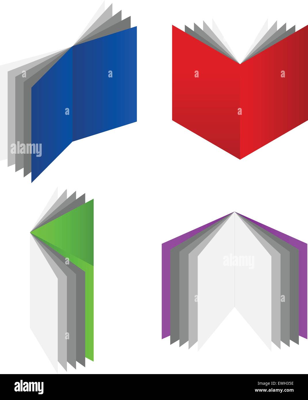 3d book symbols Stock Vector Image & Art - Alamy