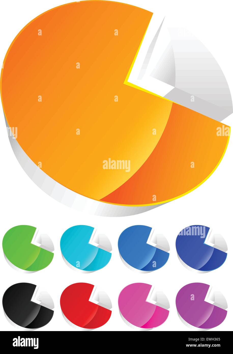 Risk analysis pie chart Stock Vector Images - Alamy