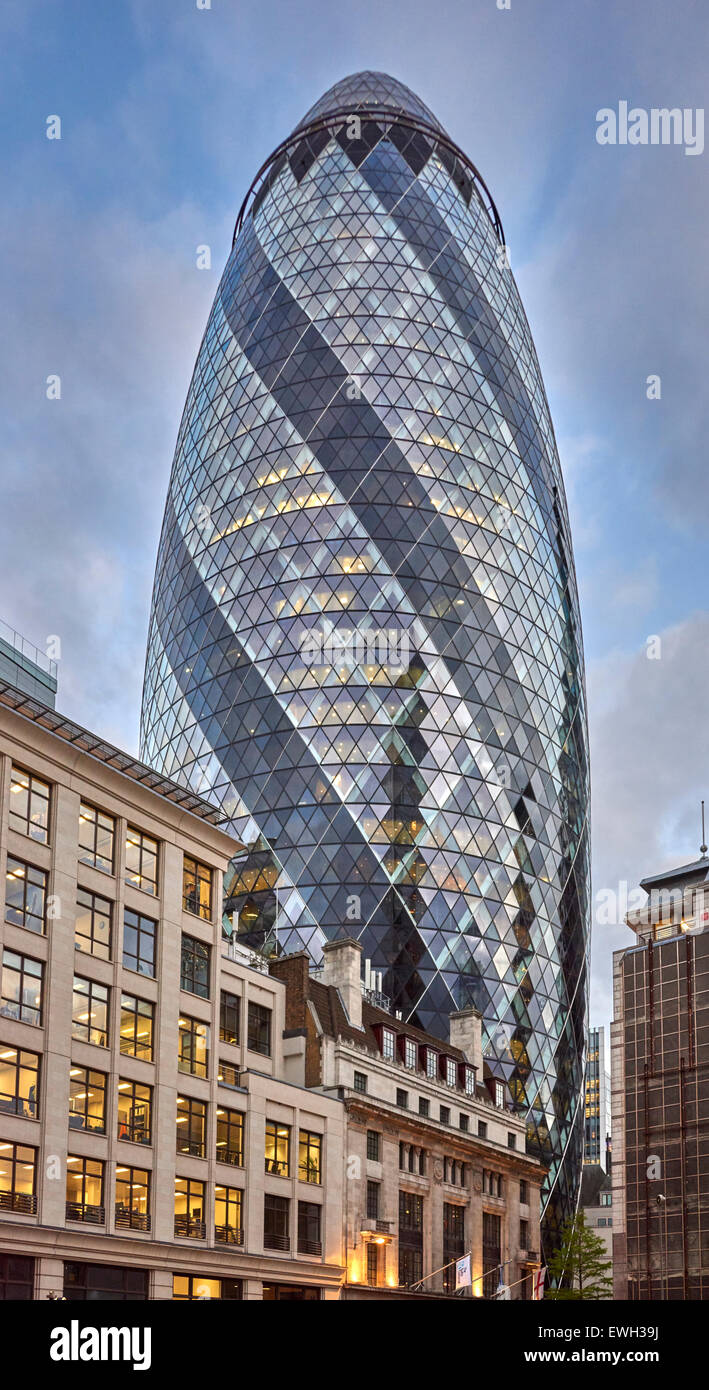 The Gherkin, 30 St Mary Axe, London Stock Photo - Alamy
