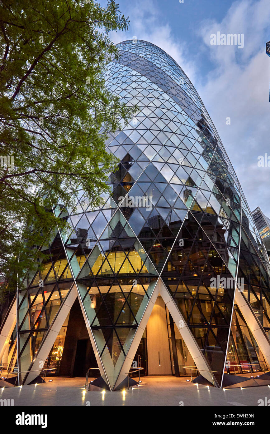The Gherkin, 30 St Mary Axe, London Stock Photo - Alamy