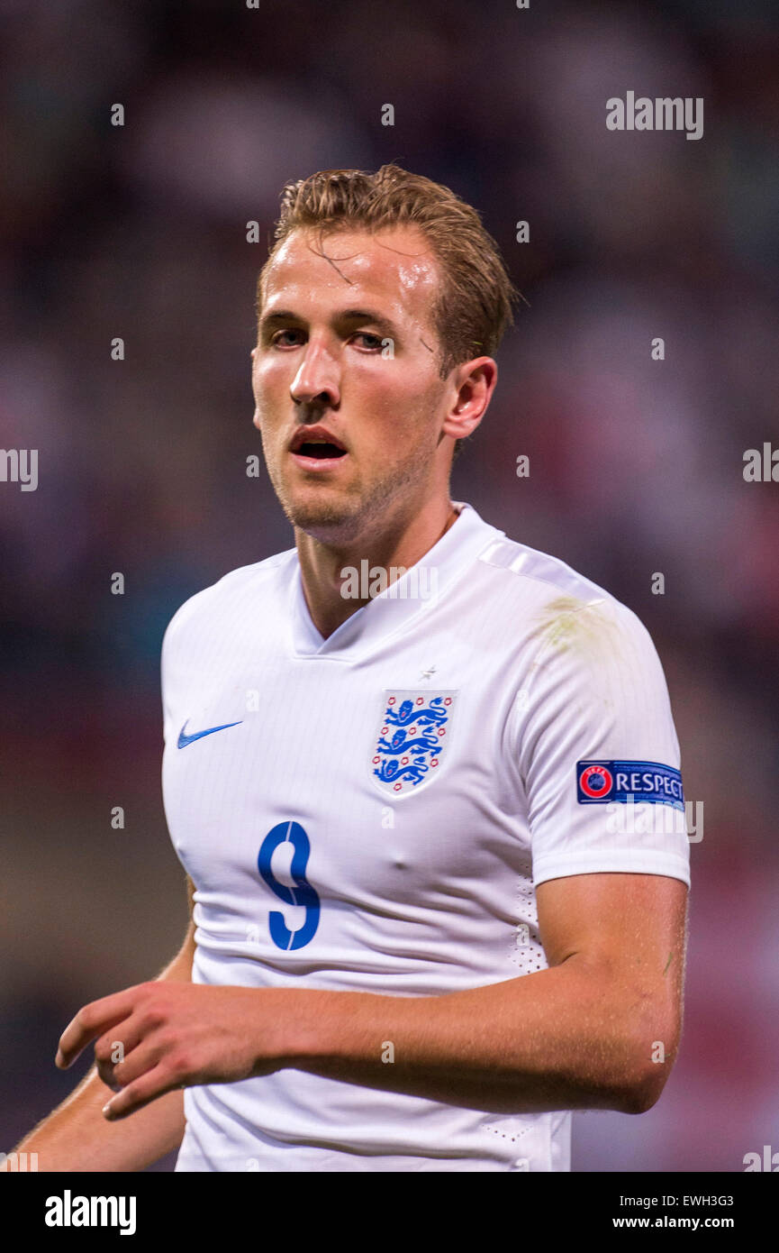 Olomouc, Czech Republic. 24th June, 2015. Harry Kane (ENG) Football ...