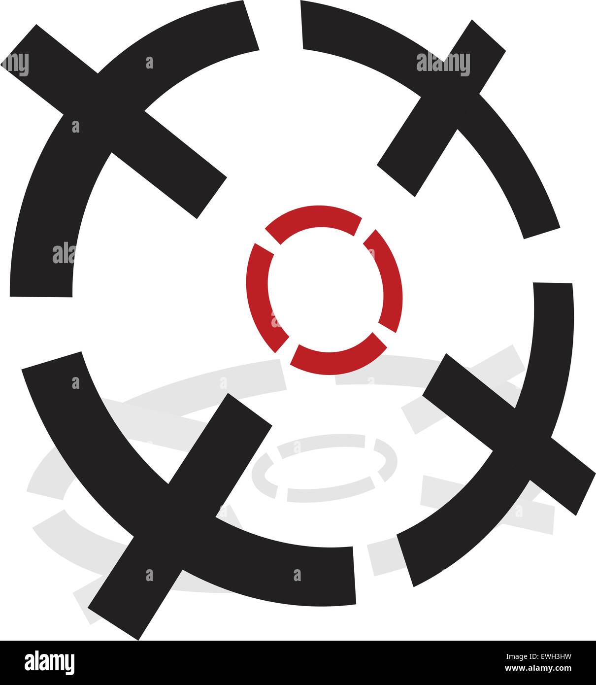Crosshairs set black target hi-res stock photography and images - Alamy