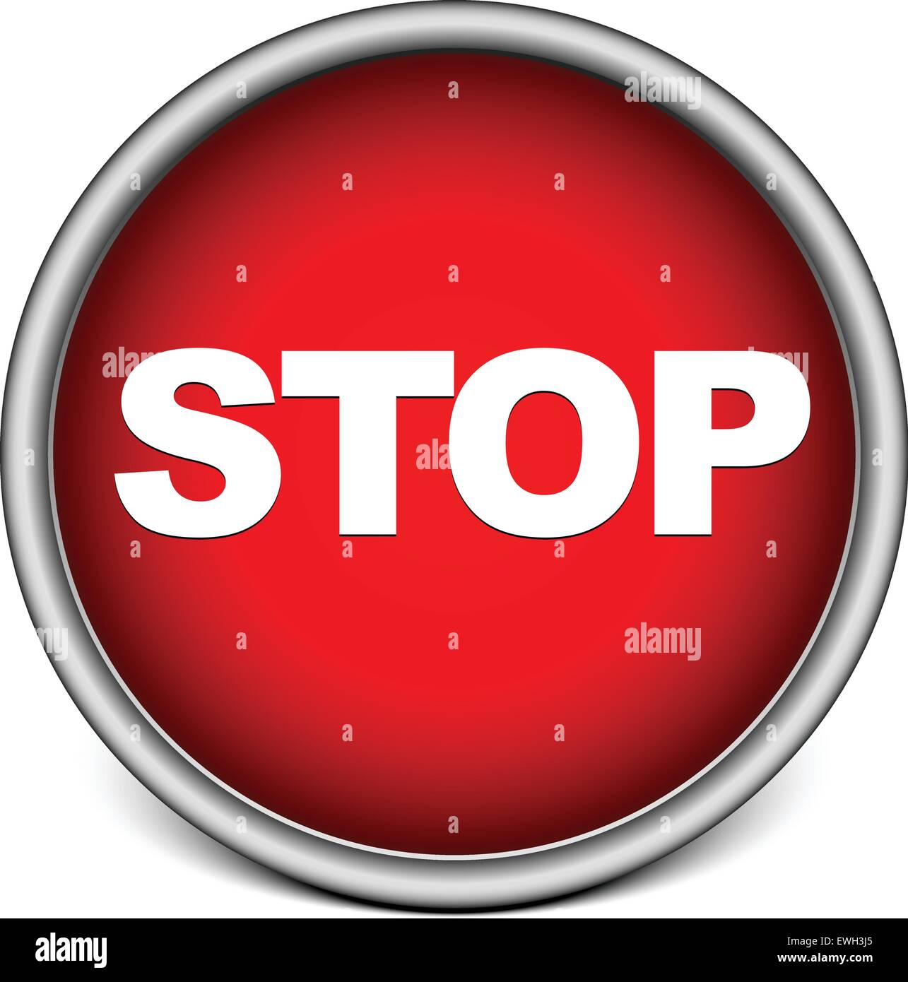 Button with word stop, stop sign Stock Vector Image & Art - Alamy