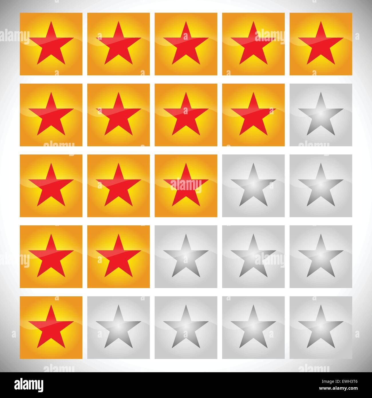 Star rating set Stock Vector Image & Art - Alamy