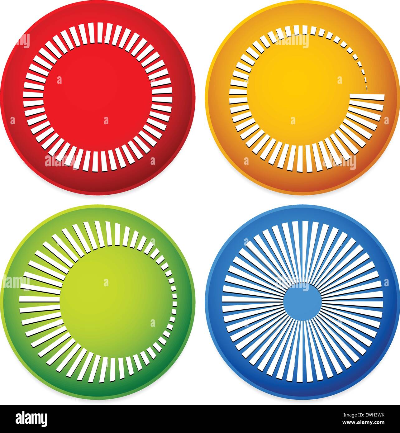 Bright circular shape icons Stock Vector Image & Art - Alamy