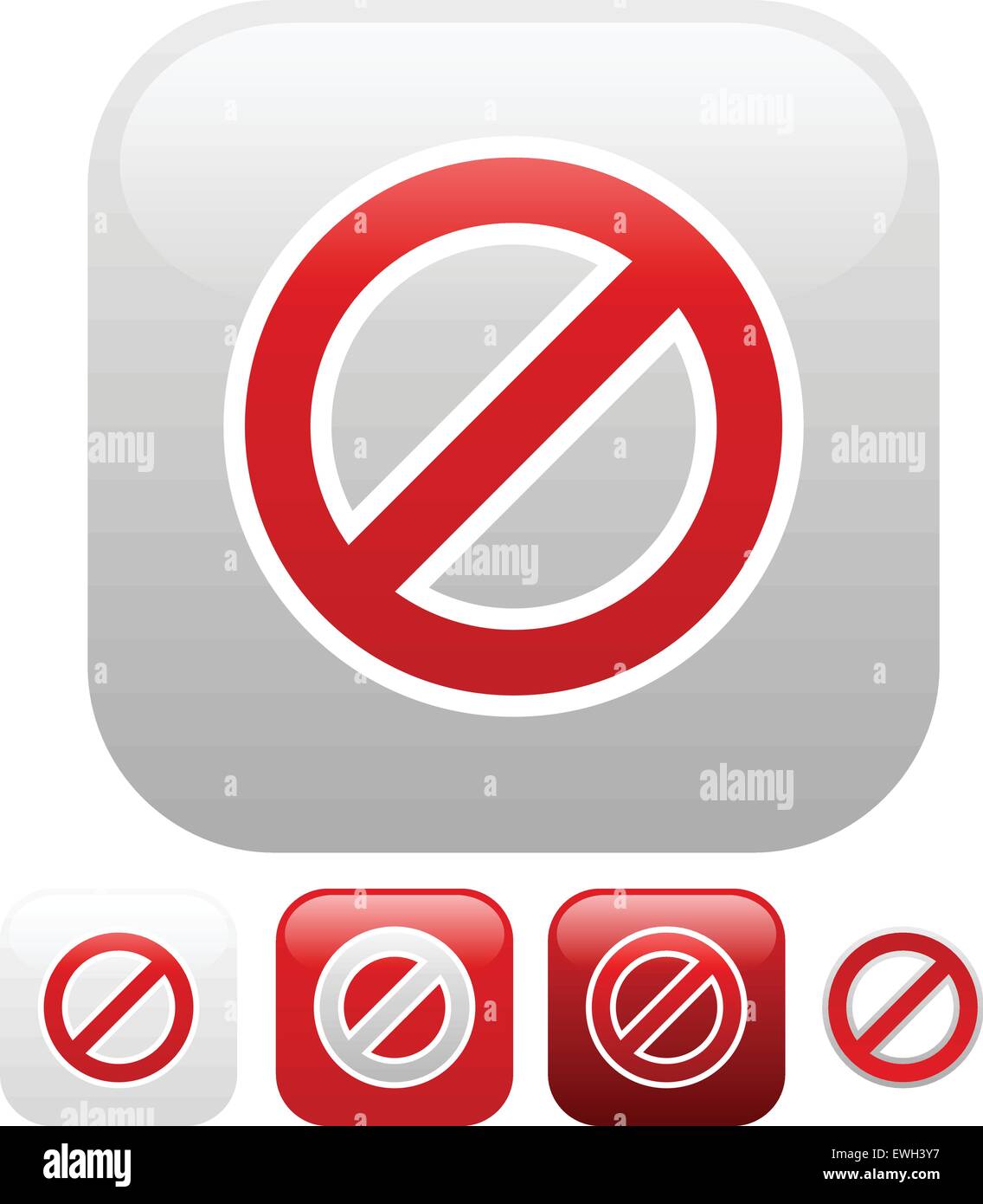 Deny, do not, prohibition sign. Restriction, no entry, no way vector ...
