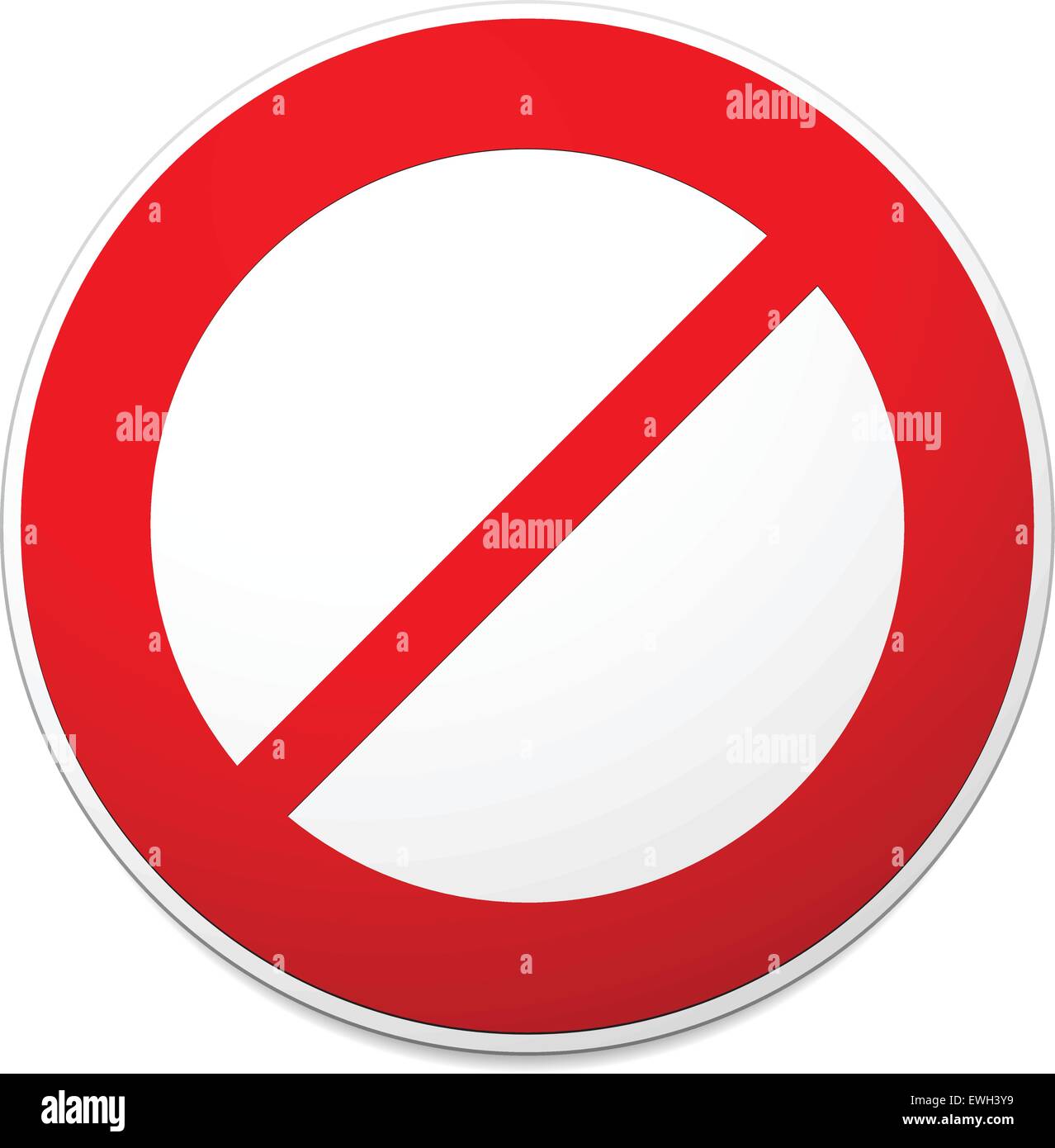 Deny, do not, prohibition sign. Restriction, no entry, no way vector ...