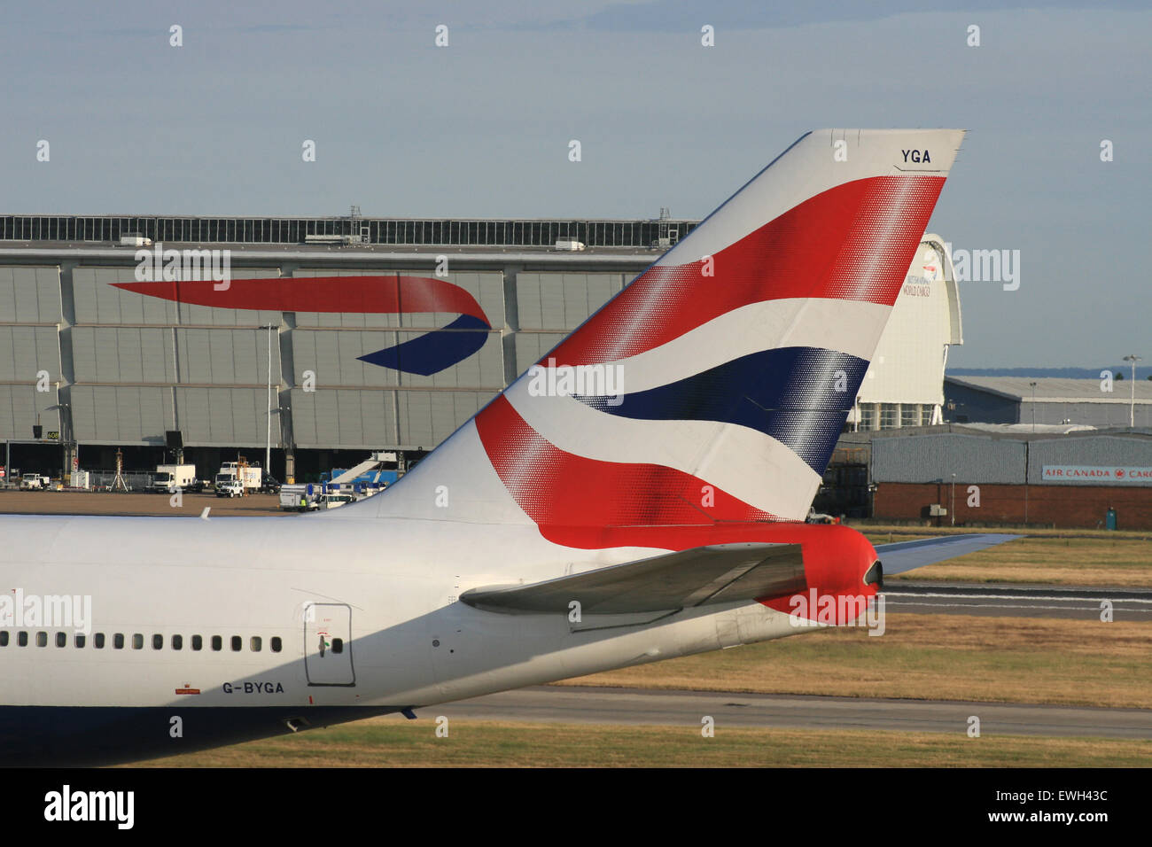 Tail boeing 747 british airways hi-res stock photography and images - Alamy