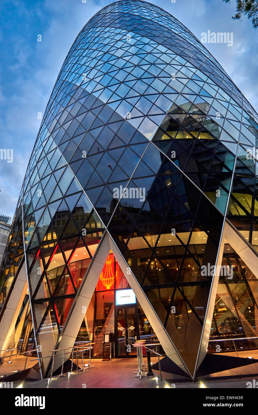 The Gherkin, 30 St Mary Axe, London Stock Photo - Alamy