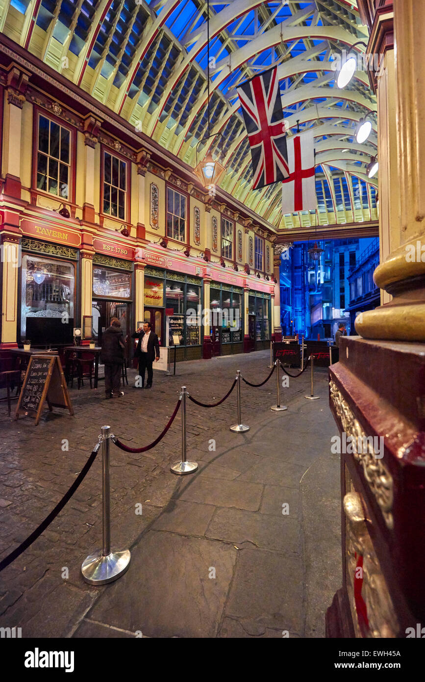 Leadenhall Market is a covered market in London Stock Photo - Alamy