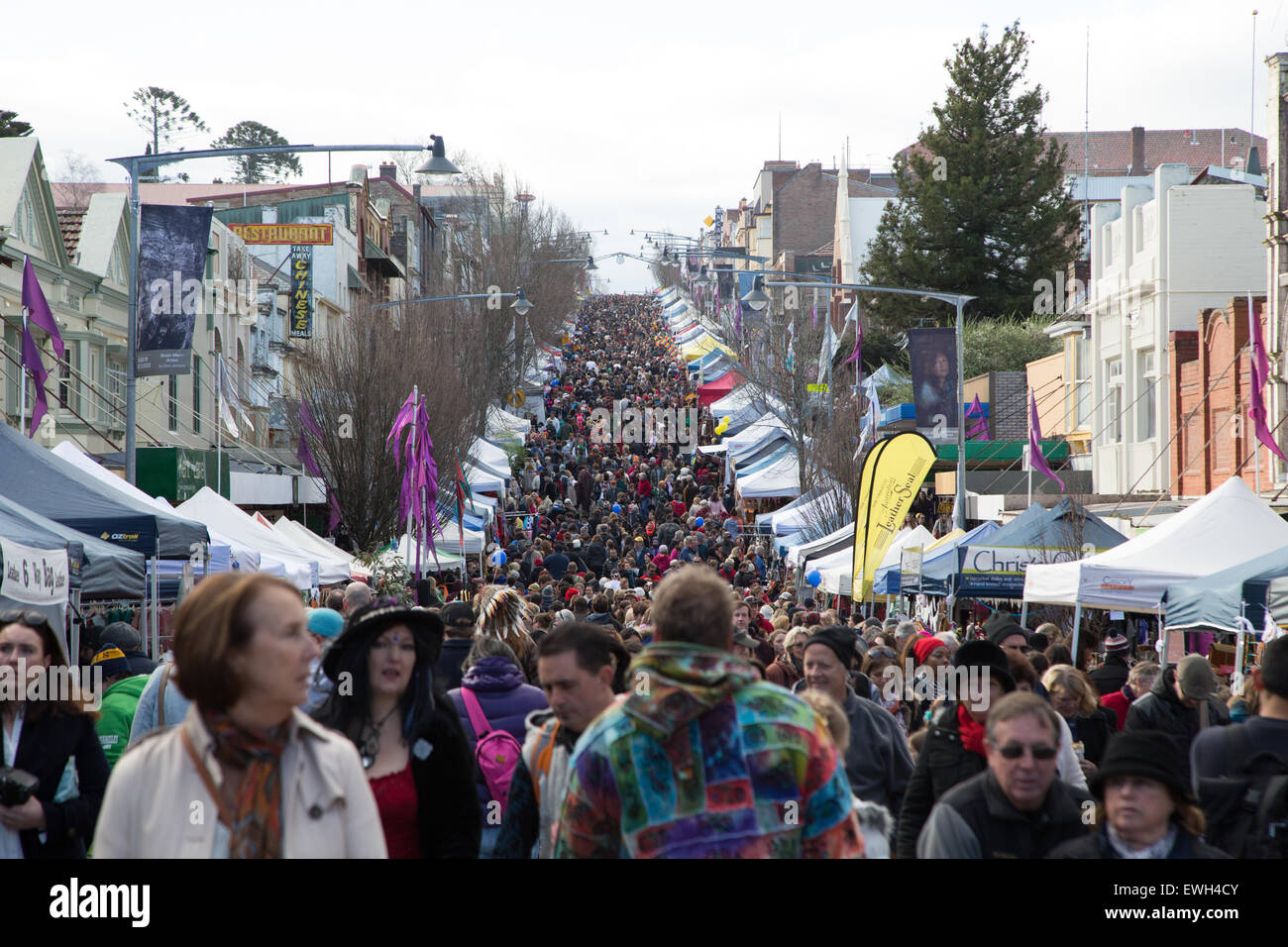 The Blue Mountains Winter Magic Festival. Katoomba. 20 June 2015 Stock Photo - Alamy