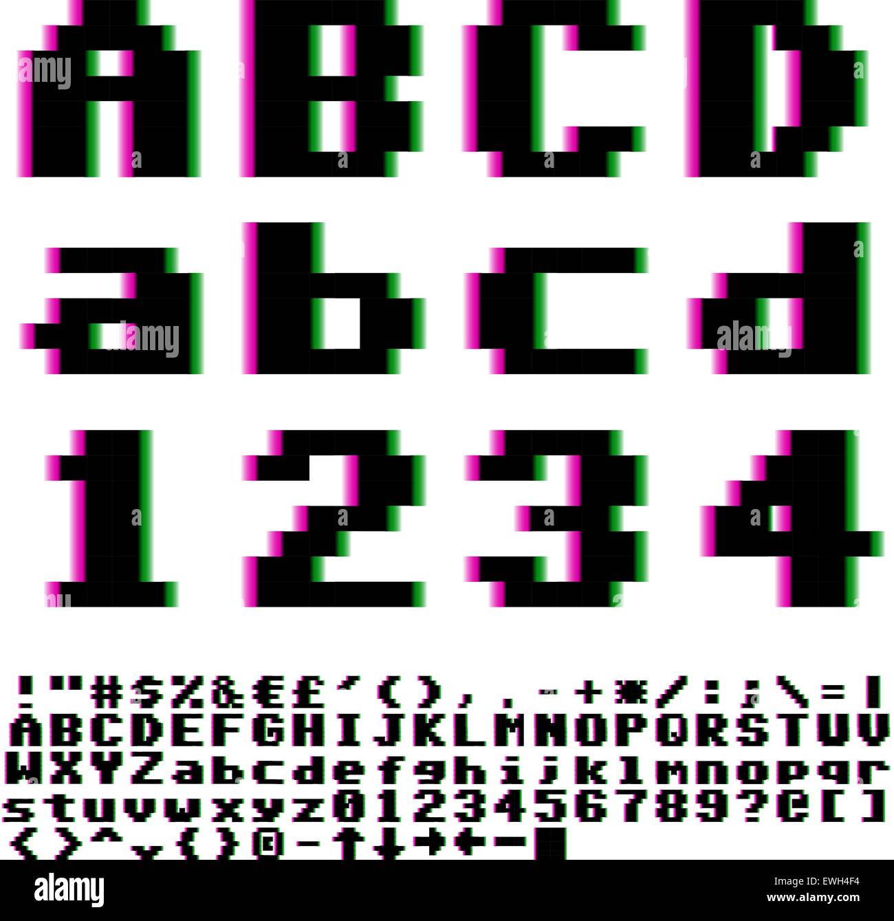 Distorted alphabet hi-res stock photography and images - Alamy