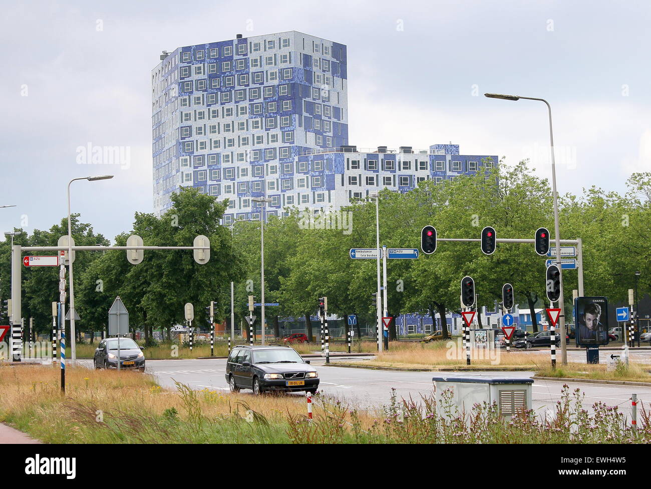 Traffic at the University Campus De Uithof, Utrecht, The Netherlands ...