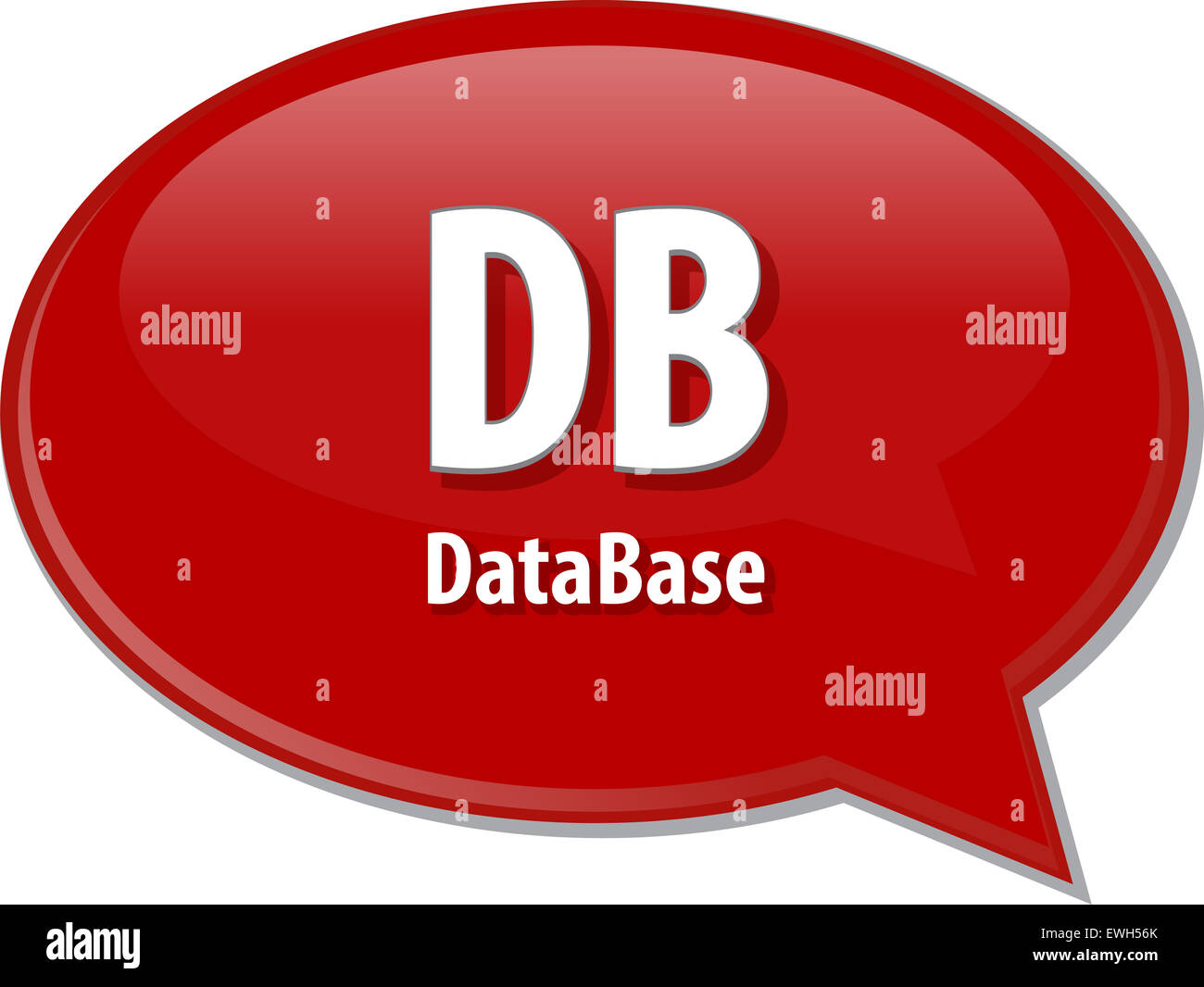 DB acronym definition speech bubble illustration Speech bubble ...