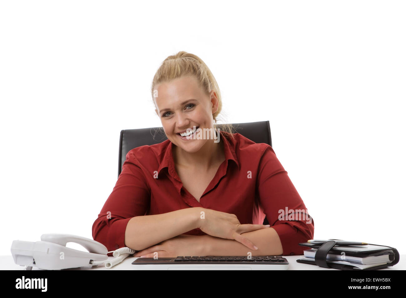 business woman happy in her work Stock Photo - Alamy