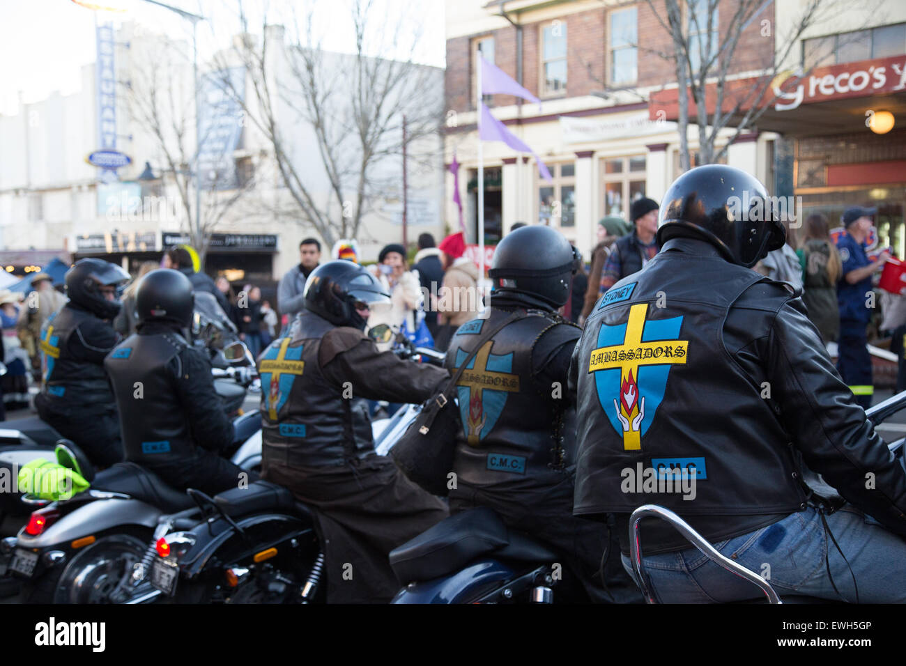 Christian Motorcycle Club (CMC) bike riders at the Blue Mountains ...