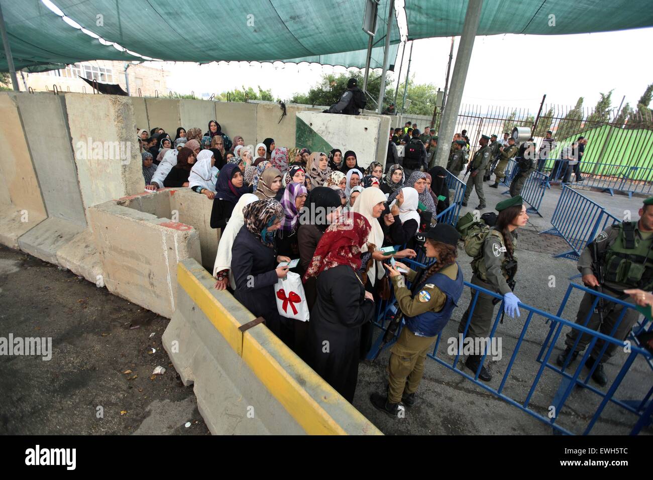 Bethlehem, Israeli-controlled Bethlehem checkpoint on the outskirts of ...