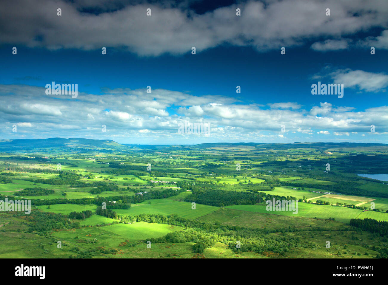 The Campsie Fells from Conic Hill above Balmaha, Loch Lomond and the ...
