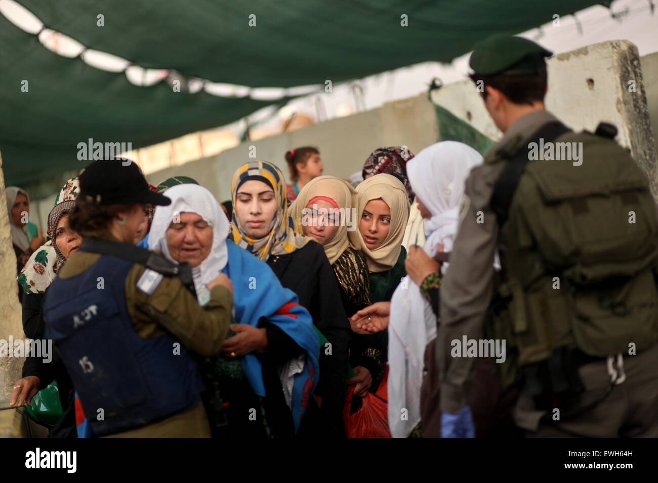Bethlehem, Israeli-controlled Bethlehem checkpoint on the outskirts of ...