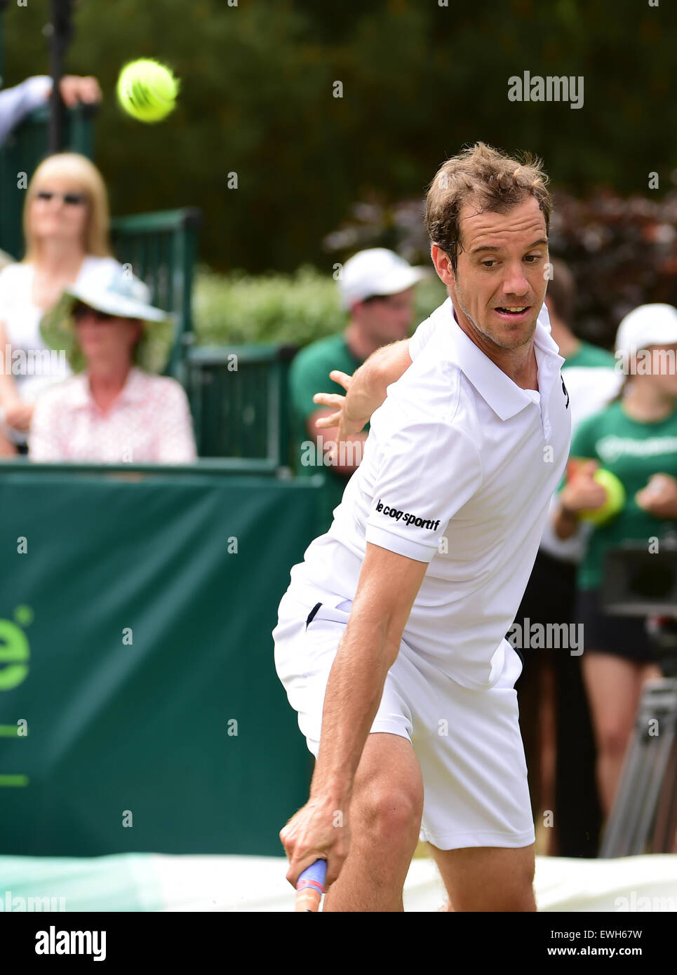 Slough, UK. 23rd June, 2015. The Boodles Tennis Tournament. Richard ...