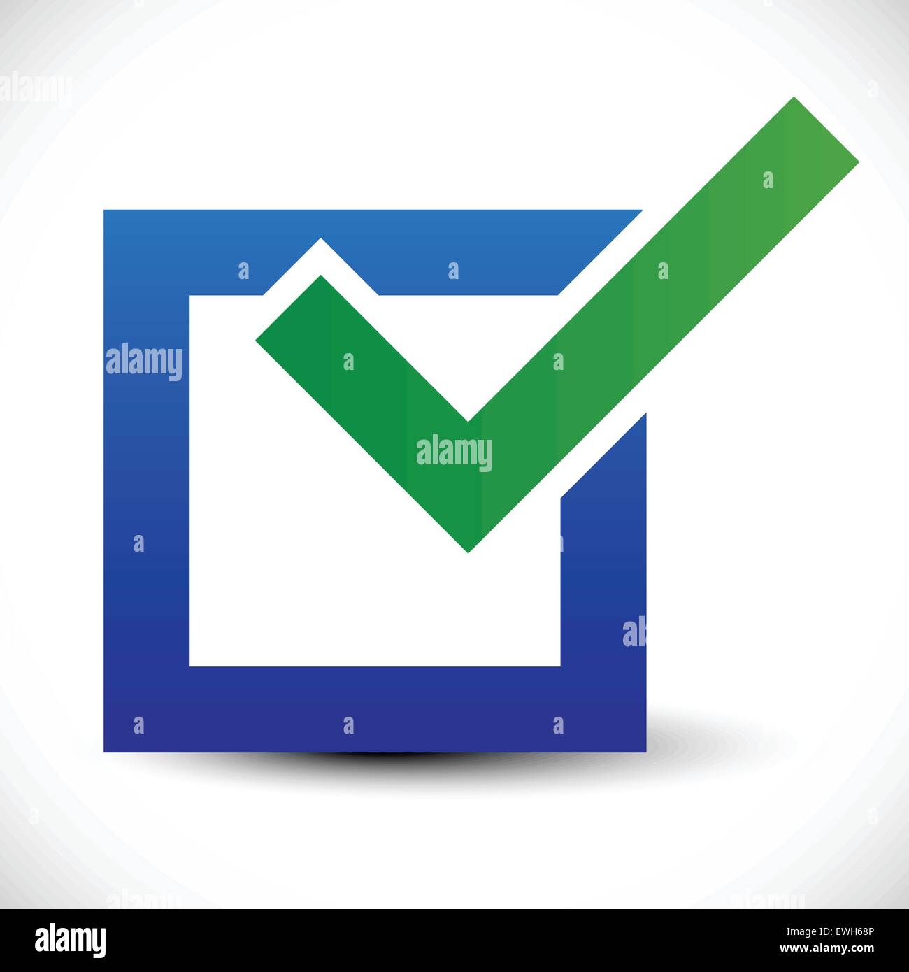 Simple checkbox icon Stock Vector Image & Art - Alamy