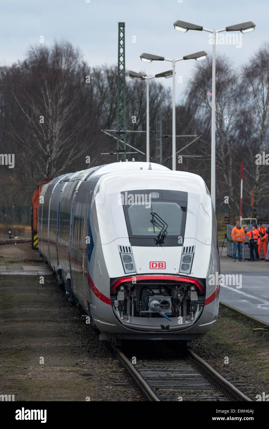 Hennigsdorf, Germany, factory delivery of the first high-speed train of ...