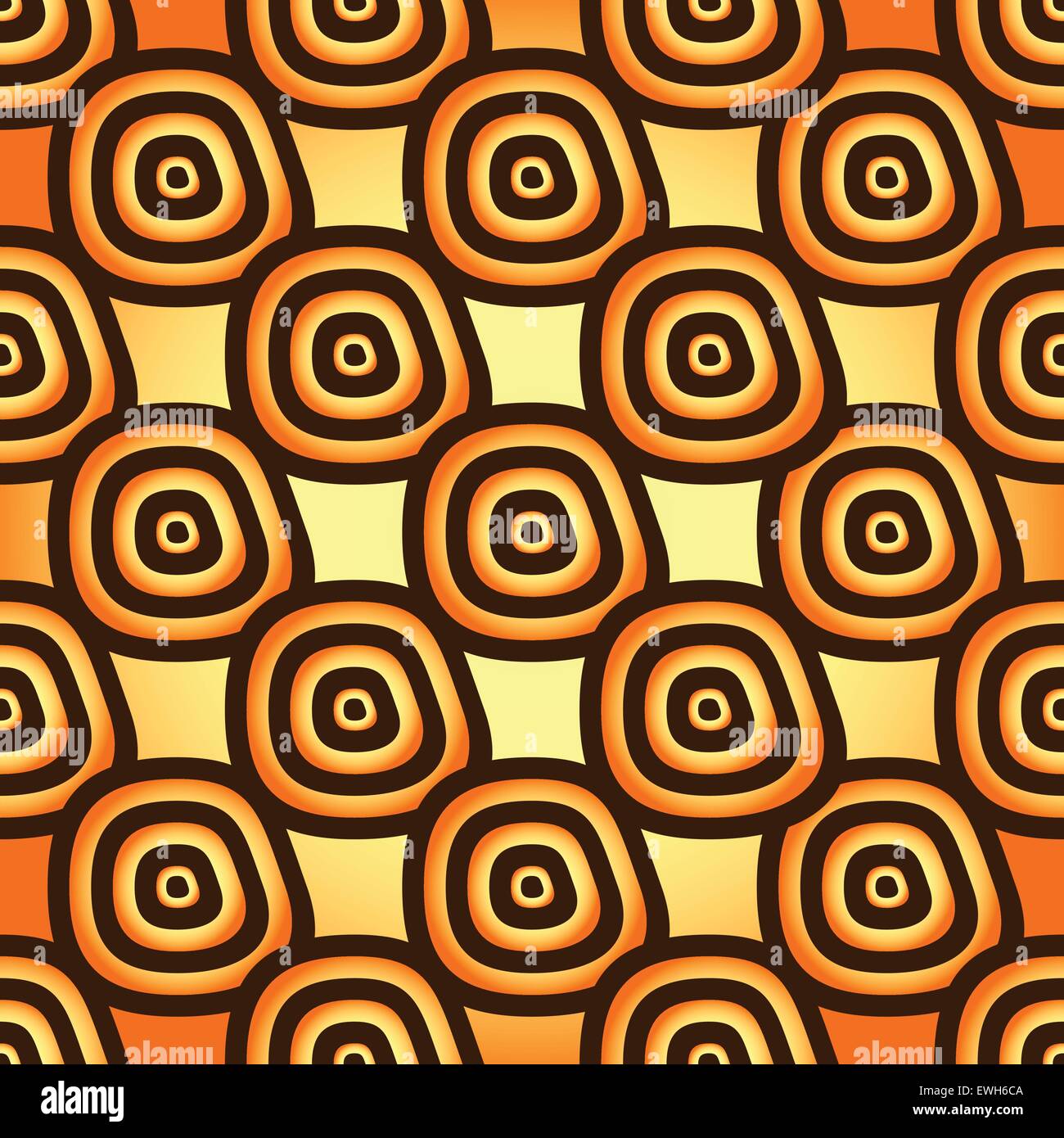 Yellow-orange seamless pattern: free form shapes Stock Vector Image ...