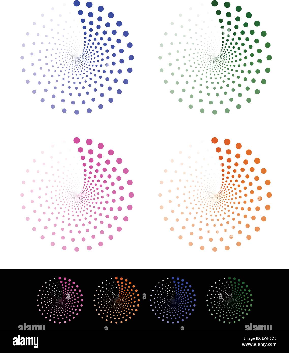 Stylish dotted design elements, motifs Stock Vector Image & Art - Alamy