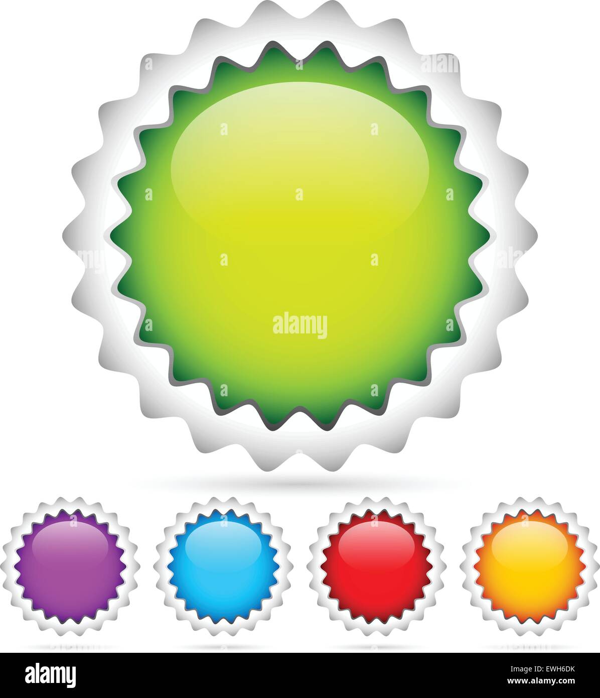 Colorful badges, starburst, flash shapes Stock Vector Image & Art - Alamy