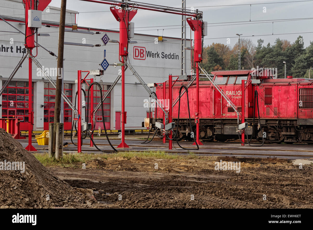 Neuseddin, Germany, diesel before DB work Seddin Stock Photo - Alamy