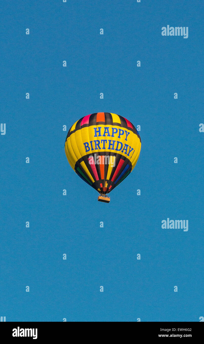 Red balloon message in sky hi-res stock photography and images - Alamy