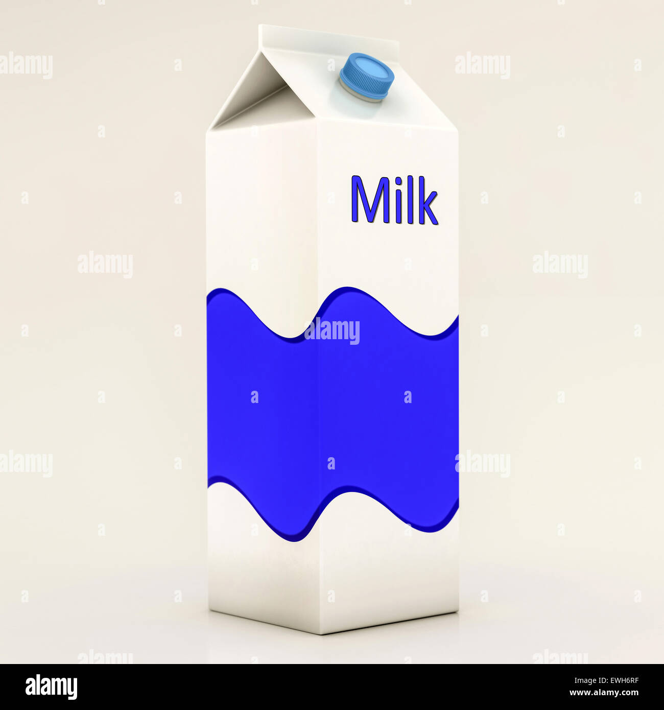 milk carton box isolated on white background Stock Photo - Alamy