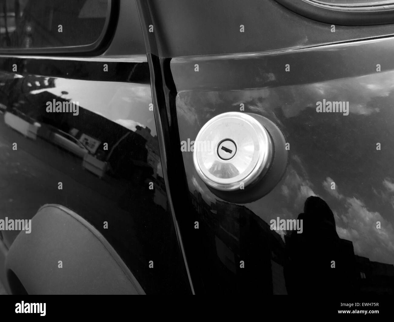 Austin mini engine Black and White Stock Photos & Images - Alamy