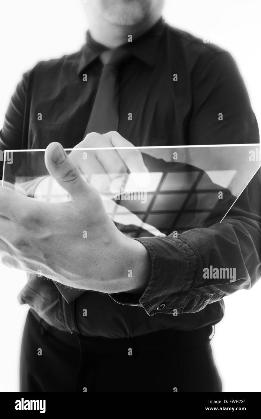 Businessman using digital interface hi-res stock photography and images ...