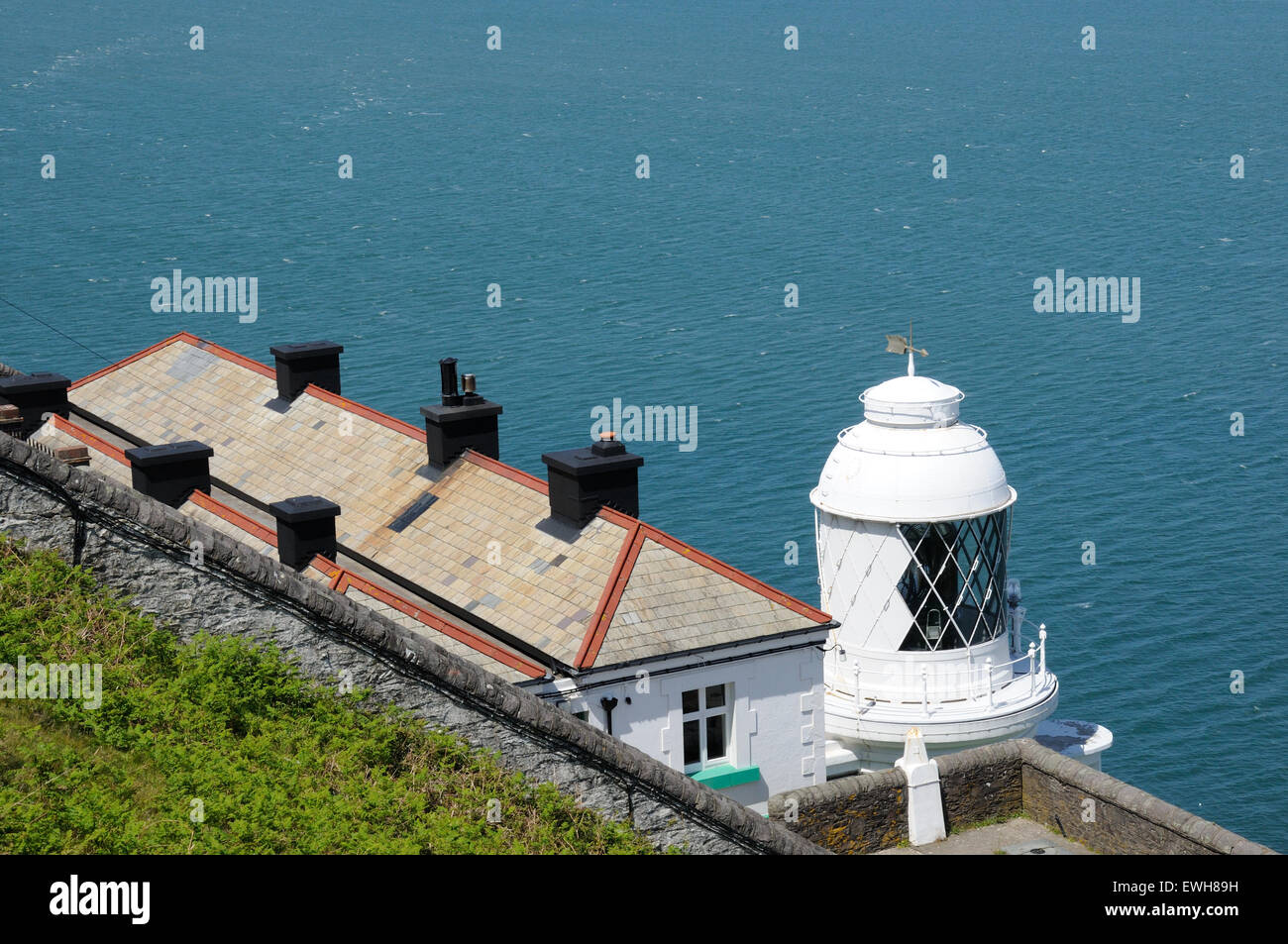 Foreland Point Lighthouse Lynmouth Exmoor Devon England Stock Photo - Alamy