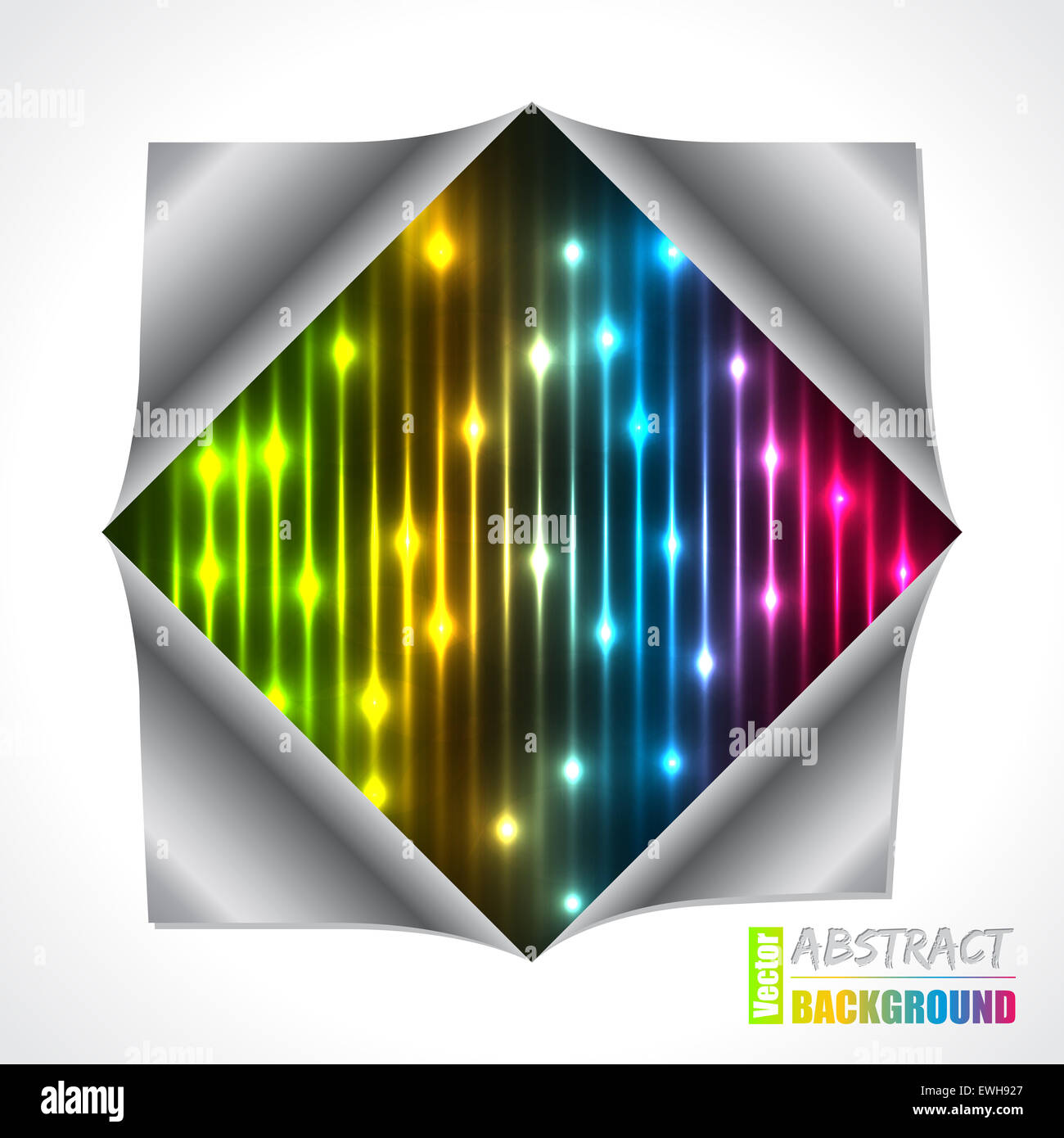 Cool bursting plasma and laser brochure design with folded paper Stock ...