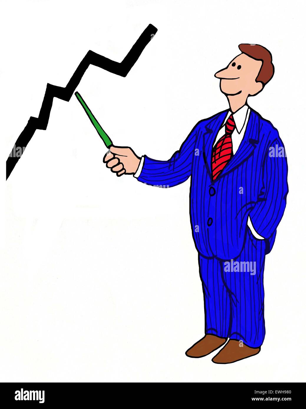 Business cartoon successful sales growth hi-res stock photography and ...