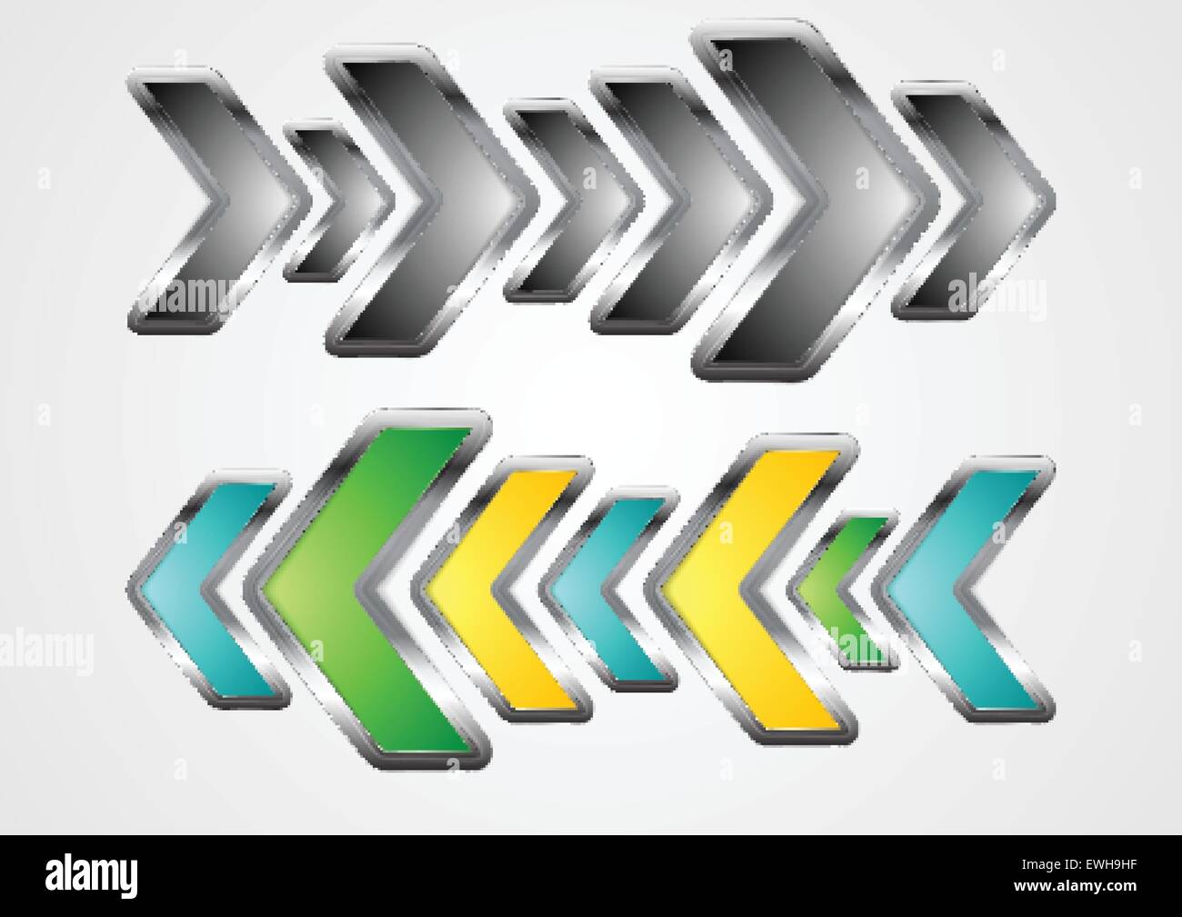 Silver arrow poster Stock Vector Images - Alamy