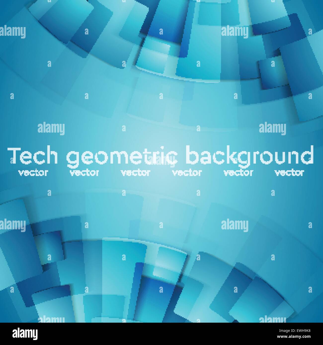 Abstract blue geometric technology background. Vector design Stock ...