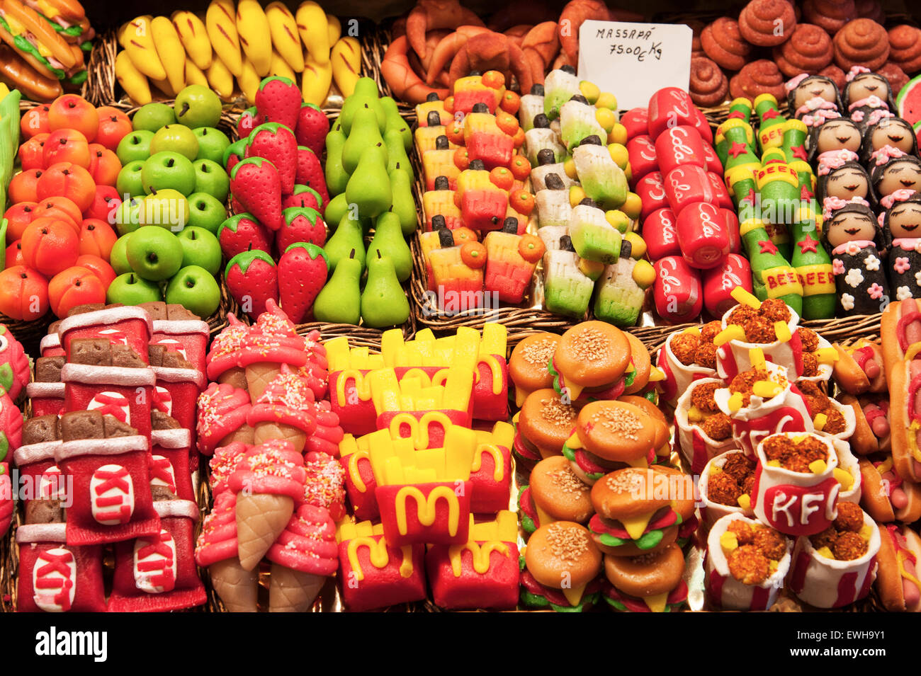 Marzipan stall hi-res stock photography and images - Alamy