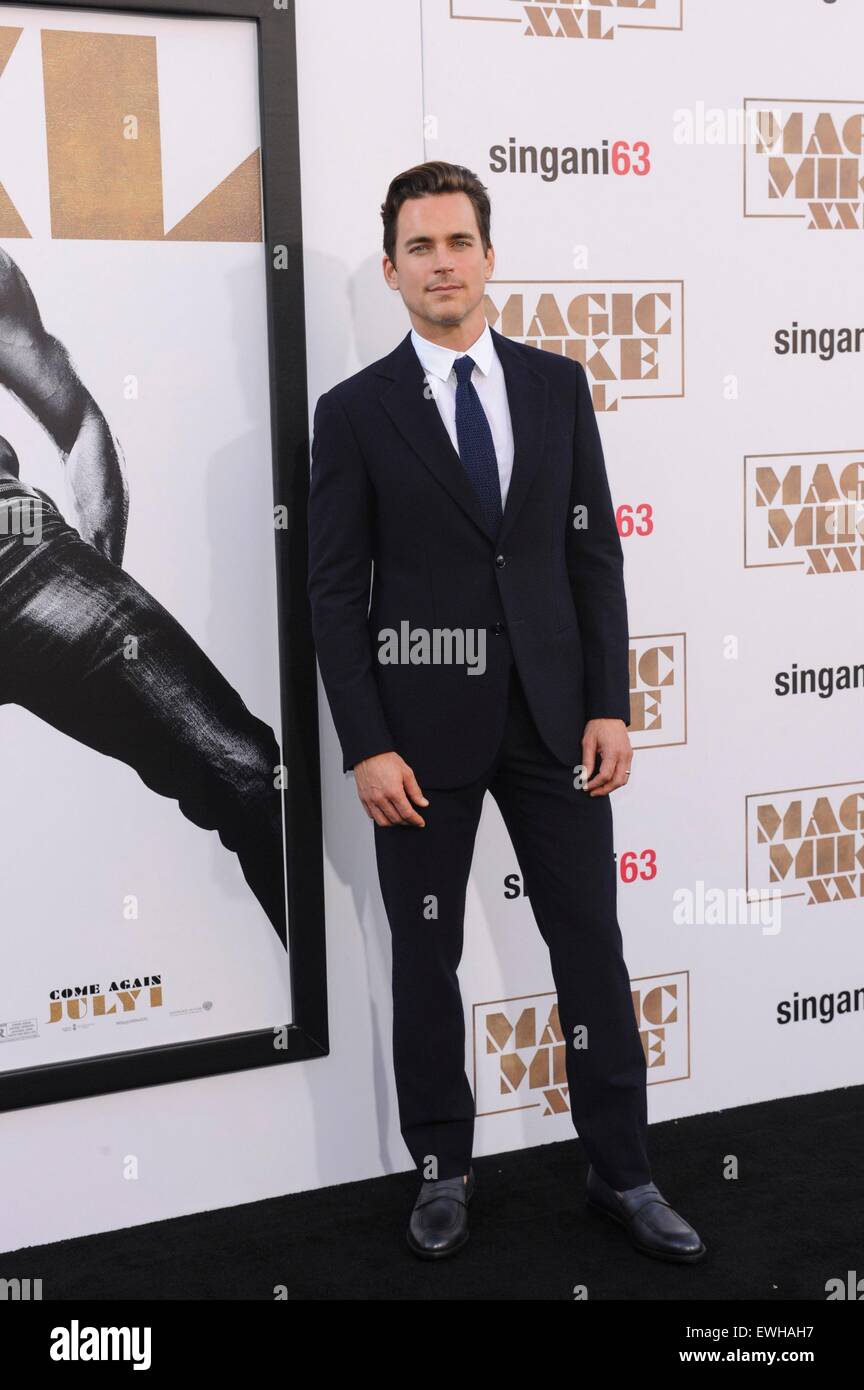 Los Angeles, CA, USA. 25th June, 2015. Matt Bomer at arrivals for MAGIC MIKE XXL Premiere, TCL ...