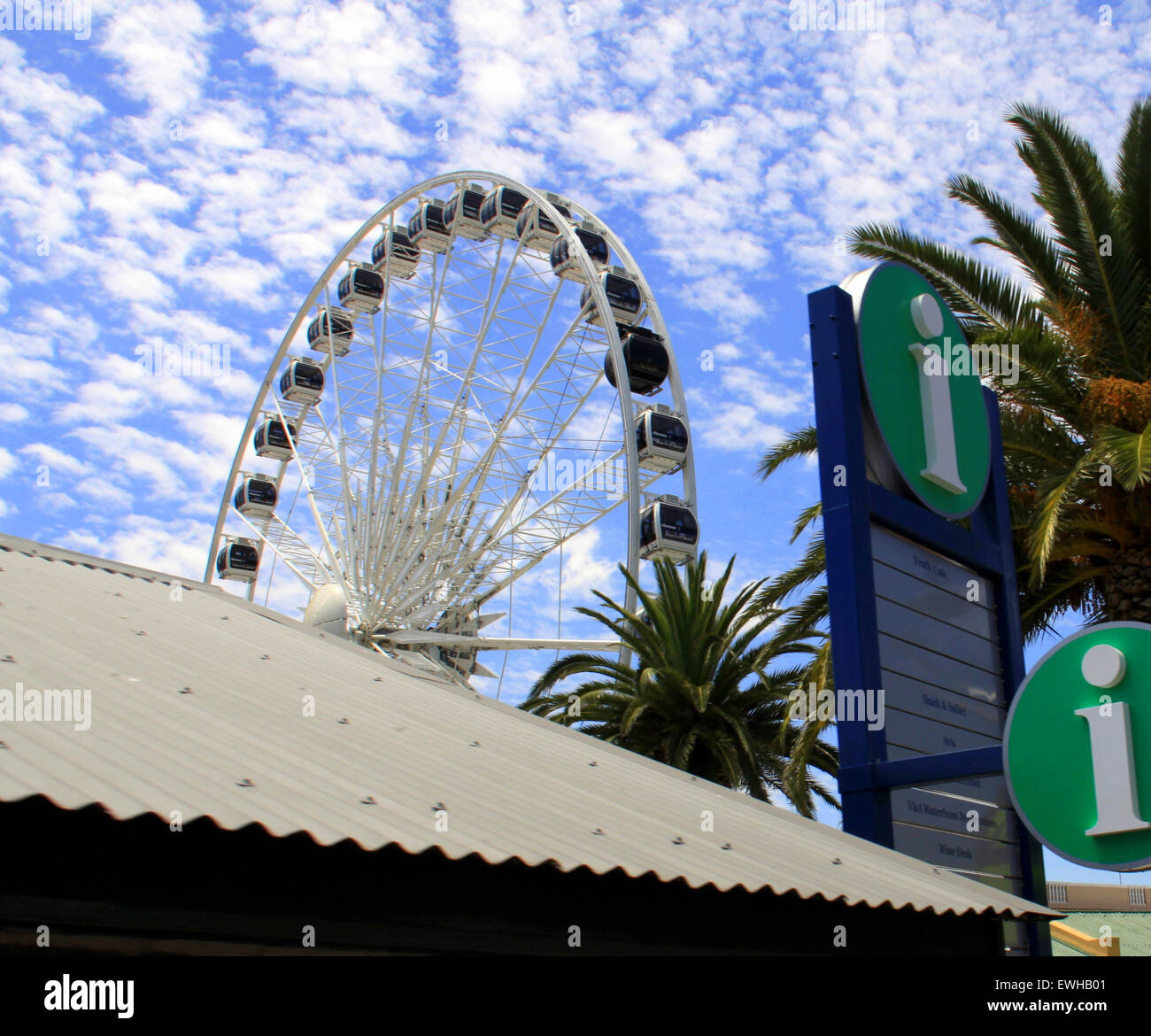 Cape Town, South Africa - December 17, 2010: Big Ferris Wheel at the ...